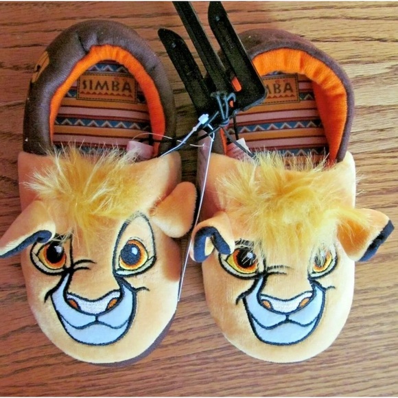 Disney | Shoes | Disney Lion King Simba Toddler Boys Plush Slippers ...